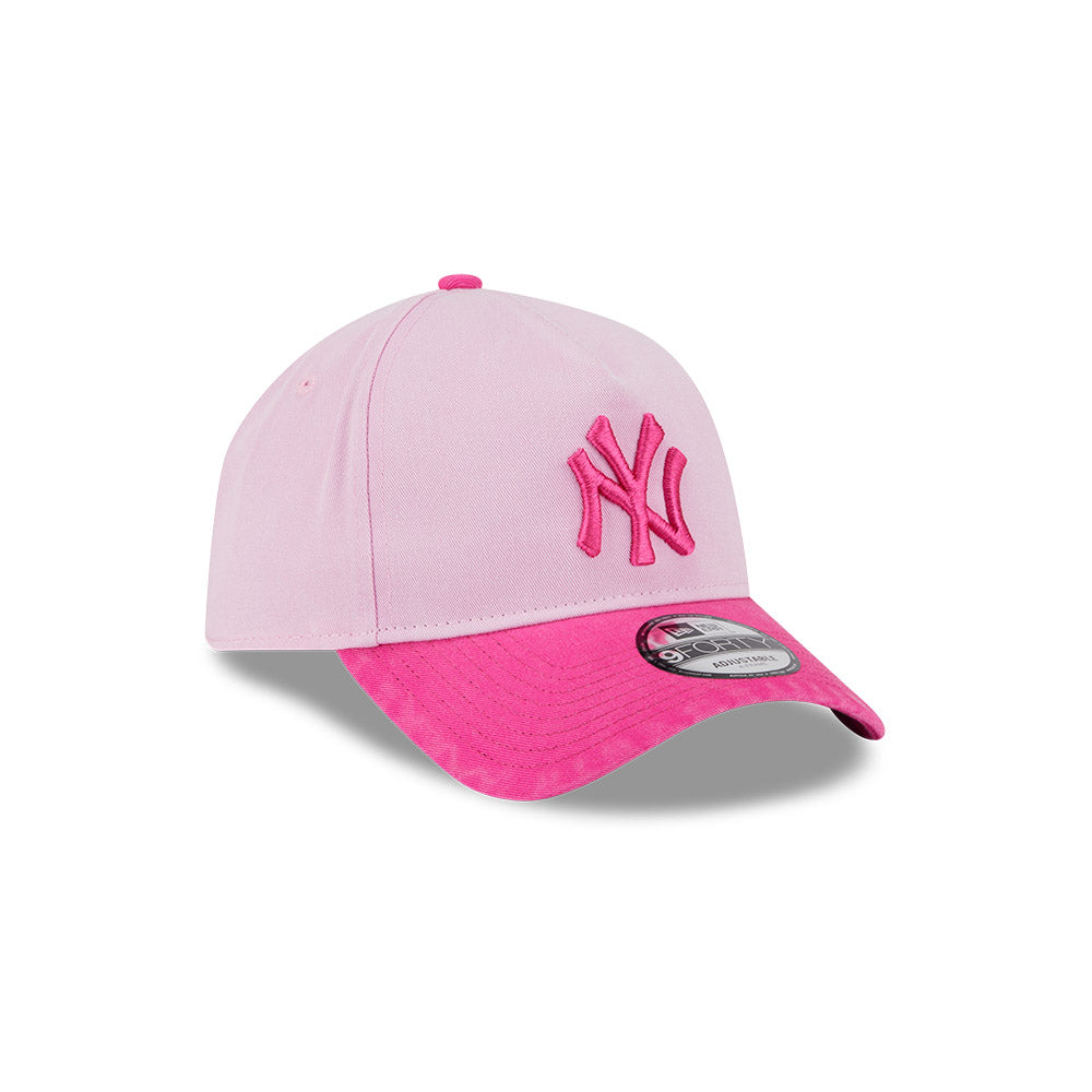 New Era N.Y Yankees 9Forty A-Frame Snapback (Washed Pink) – ShoeGrab