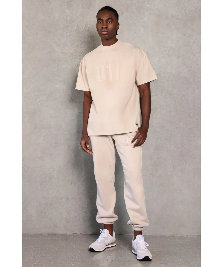Official 811 Originals Unisex Signature Logo Pants (Beige) at ShoeGrab