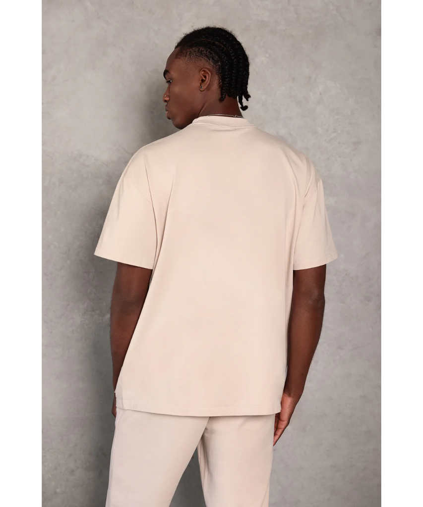 Official 811 Originals Unisex Signature Logo Tee in Beige at ShoeGrab