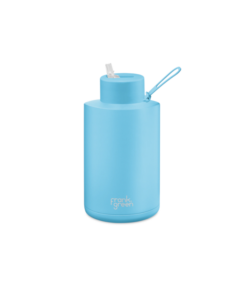 Official Frank Green Reusable Ceramic Bottle 2L in Sky Blue at ShoeGrab