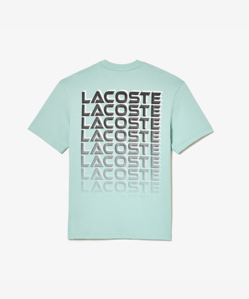 Official Lacoste Active Back Graphic Tee in Mint at ShoeGrab