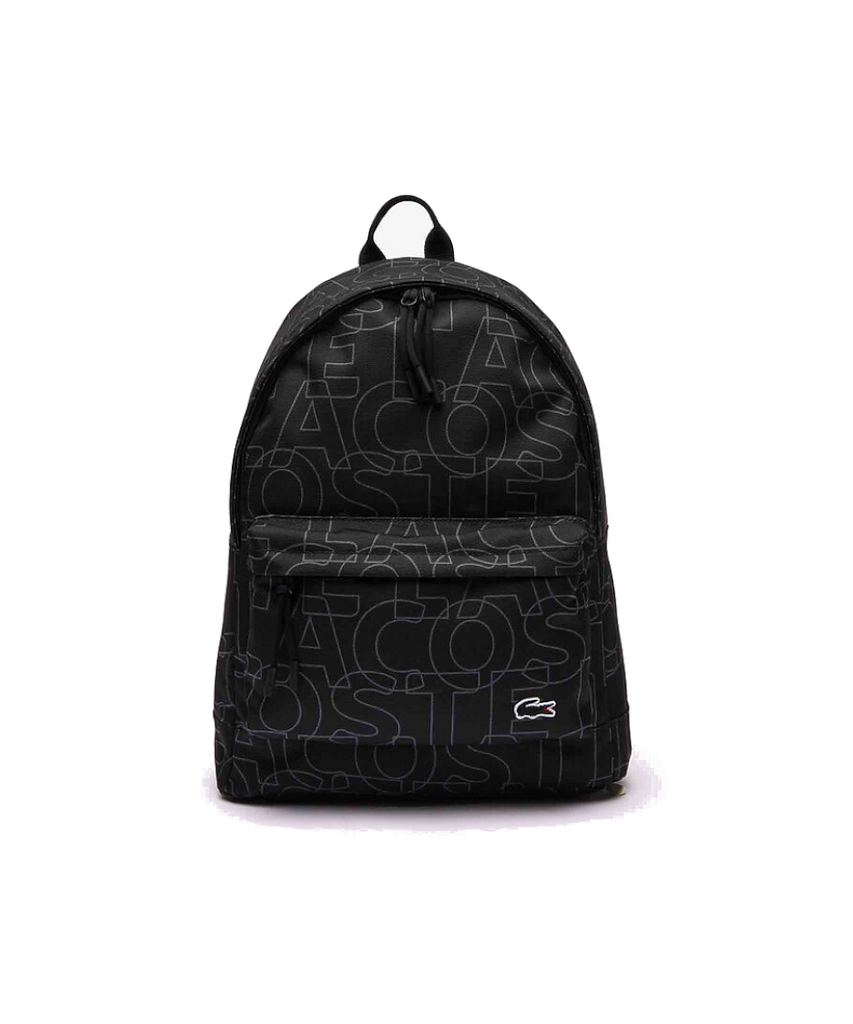 Official Lacoste Neocroc Seasonal Backpack in Noir at ShoeGrab