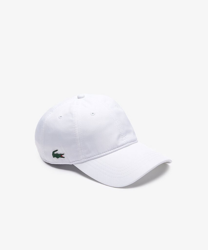 Official Lacoste Side Croc SPORT Cap in White at ShoeGrab