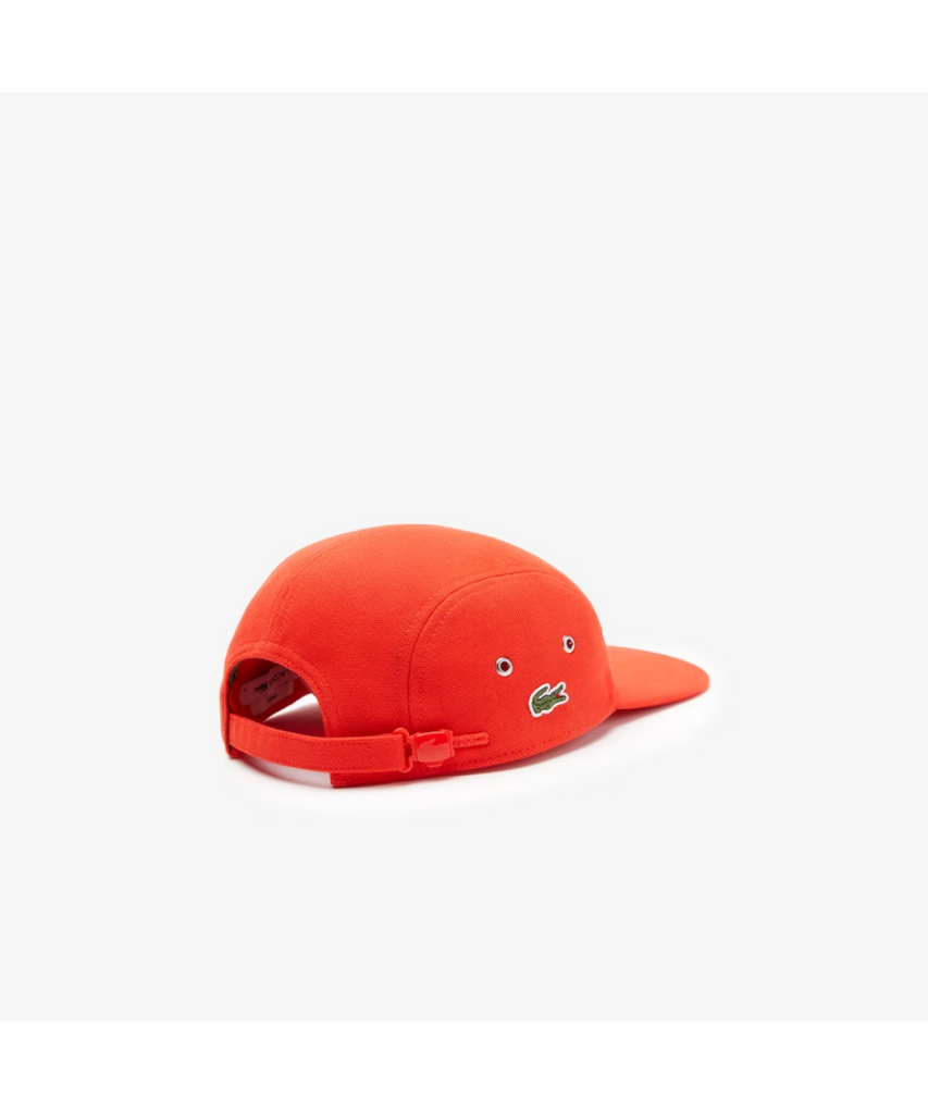 Official Lacoste Unisex Girolle Organic Cotton Piqué Cap in Orange at ...