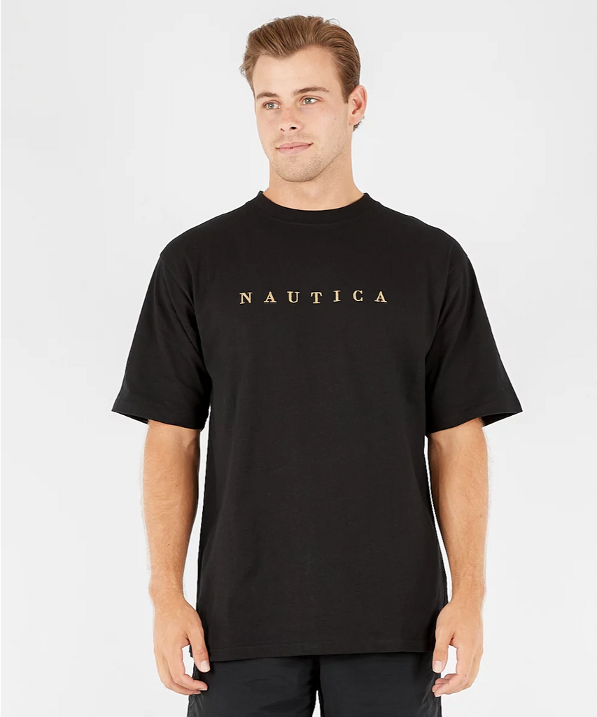 Official Nautica Navigate Tee in Black at ShoeGrab