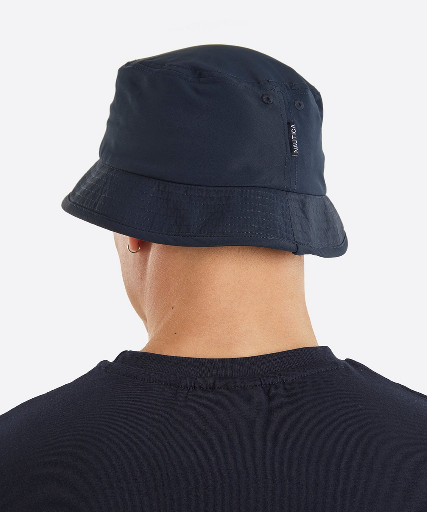 Official Nautica Pacific Bucket Hat in Dark Navy at ShoeGrab