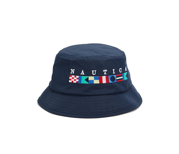 Official Nautica Pacific Bucket Hat in Dark Navy at ShoeGrab