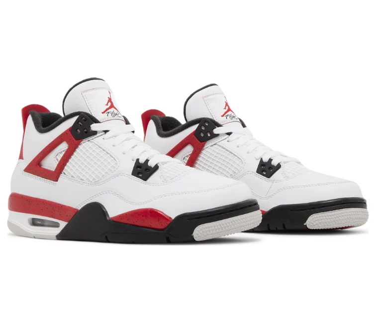 (GS) Nike Air Jordan 4 Retro (Red Cement) – ShoeGrab