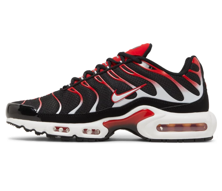 Mens Nike Air Max Plus TN (Black/White/Red) – ShoeGrab