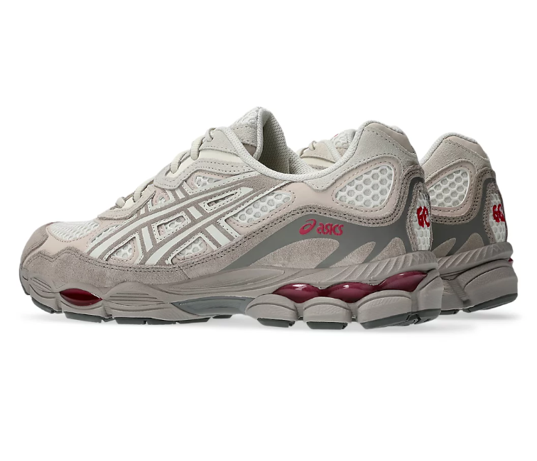 Women’s Asics Gel NYC (Cream/Burgandy) – ShoeGrab