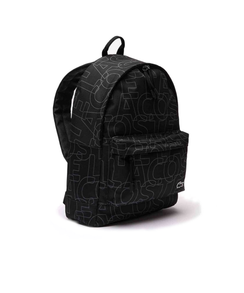 Official Lacoste Neocroc Seasonal Backpack in Noir at ShoeGrab
