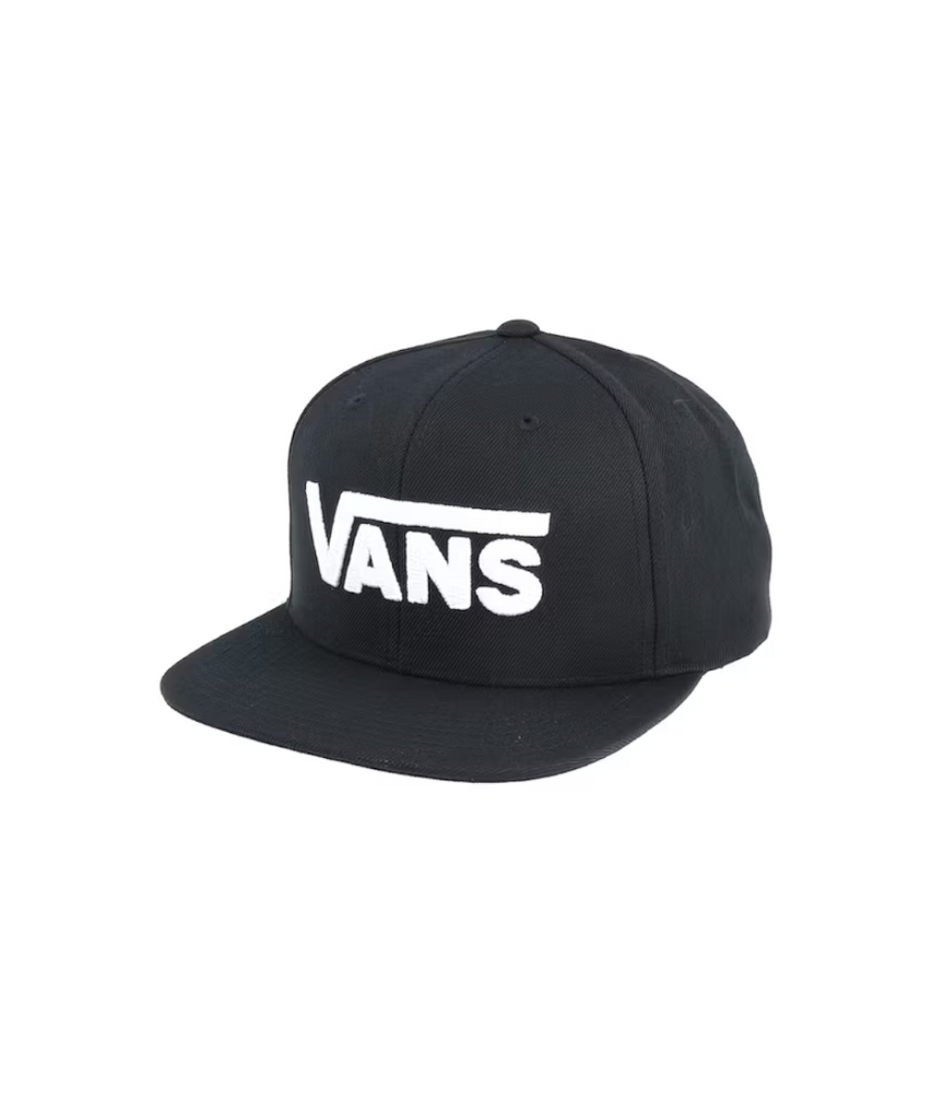 Official Vans Drop V II Snapback Cap in Black at ShoeGrab