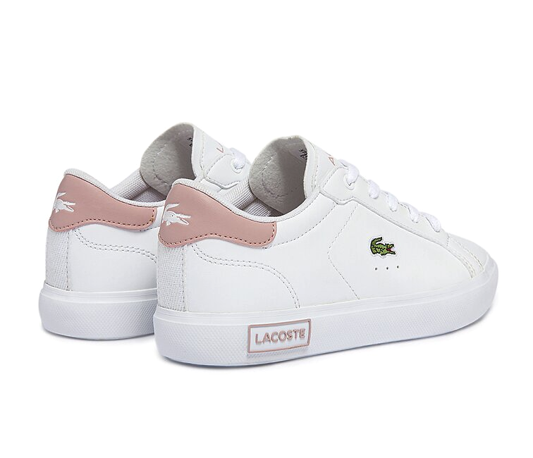 Kids Lacoste Powercourt 0721 1 SUC (White/Light Pink) – ShoeGrab