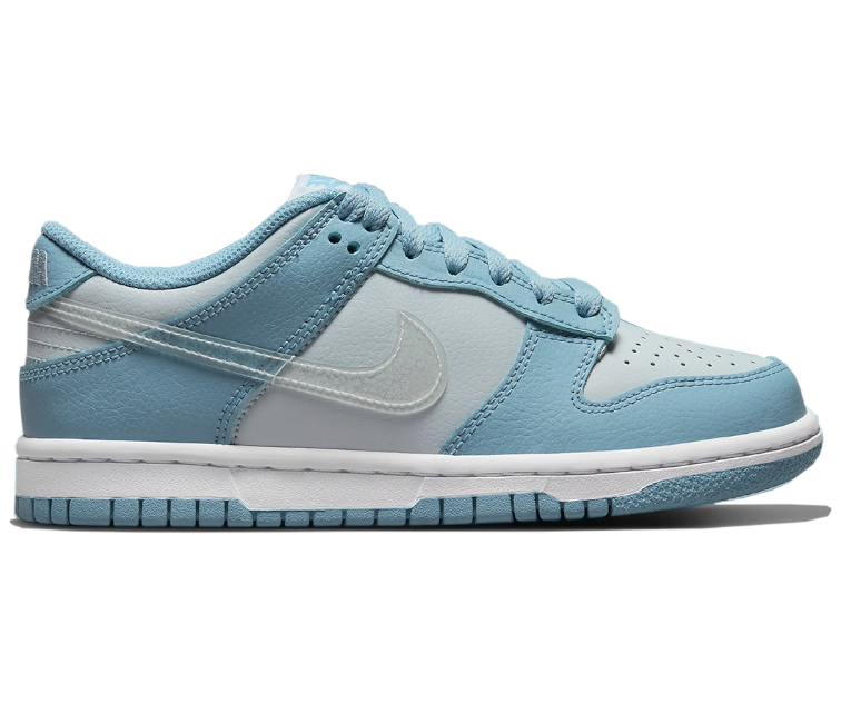 GS Nike Dunk Low (Clear Blue Swoosh) at ShoeGrab