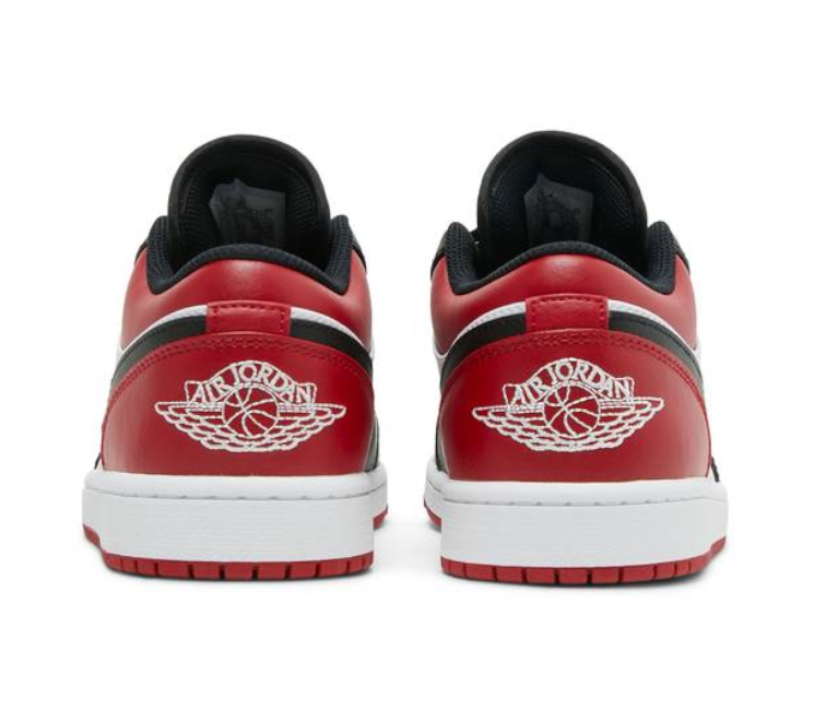 Men's Nike Air Jordan 1 Low (Bred Toe) at ShoeGrab