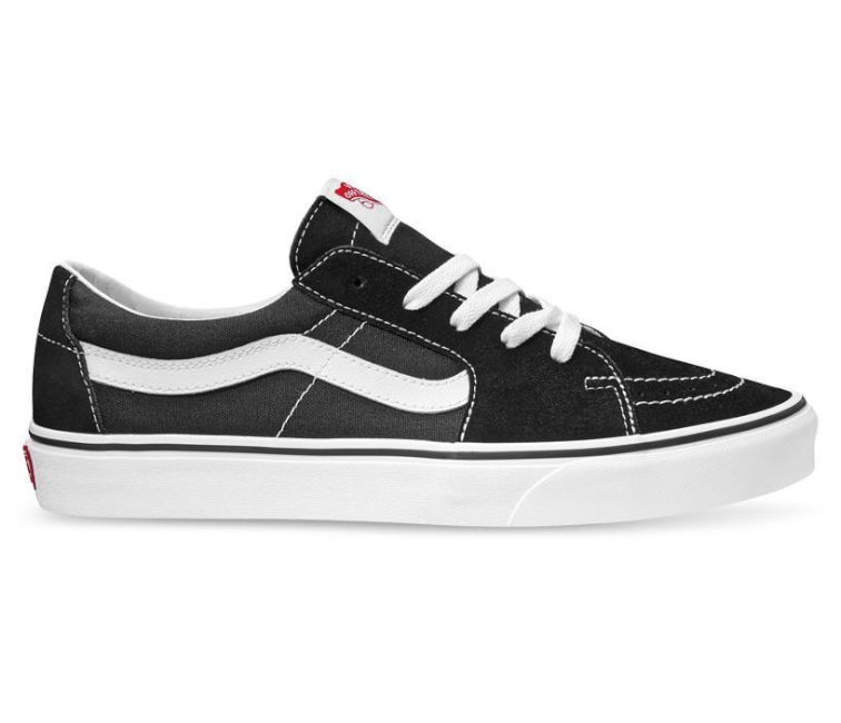 Vans Sk8-Low Unisex (Black/White) – ShoeGrab