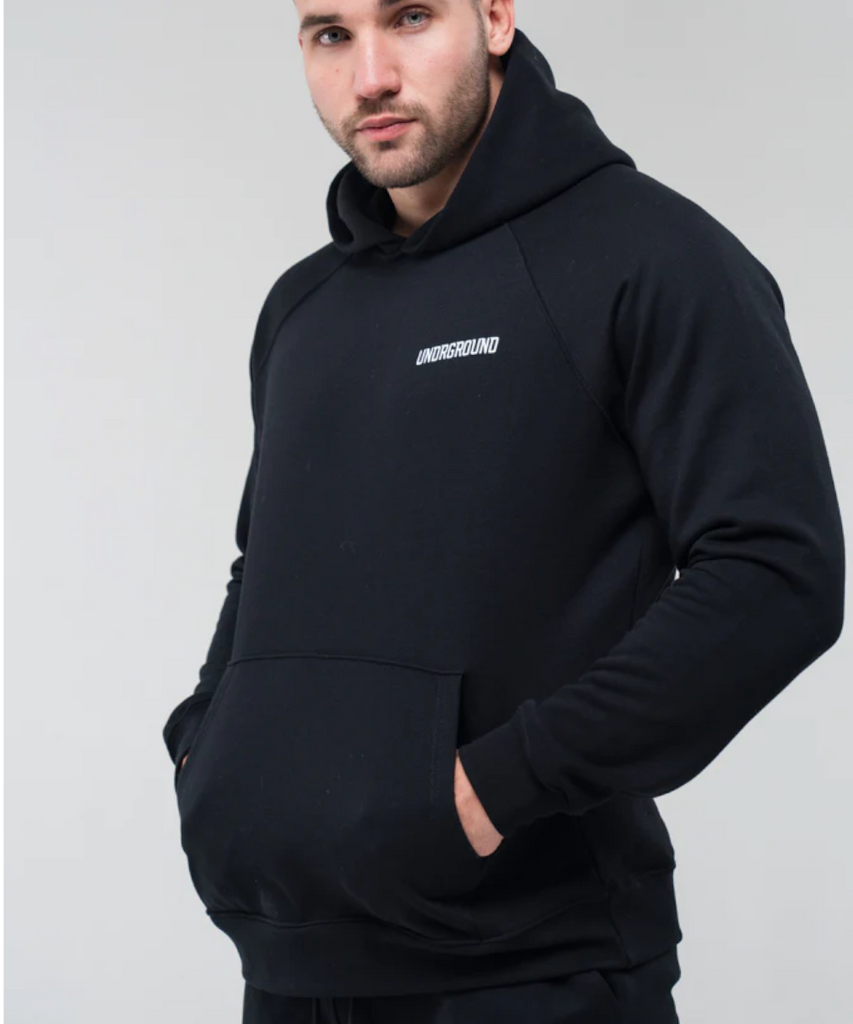 UNDRGROUND Logo Hoodie (Black) – ShoeGrab