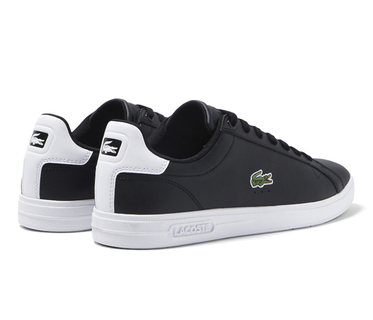 Men's Lacoste Graduate PRO 222 1 SMA (BLK/WHT) – ShoeGrab