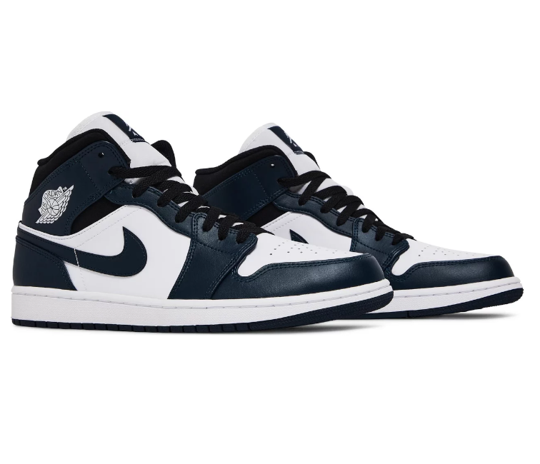 Mens Nike Air Jordan 1 Mid (Armory Navy) – ShoeGrab