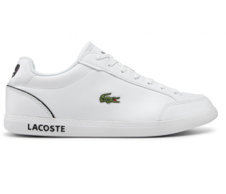 Men's Lacoste Graduate Cap 0121 SMA (White/Black) – ShoeGrab