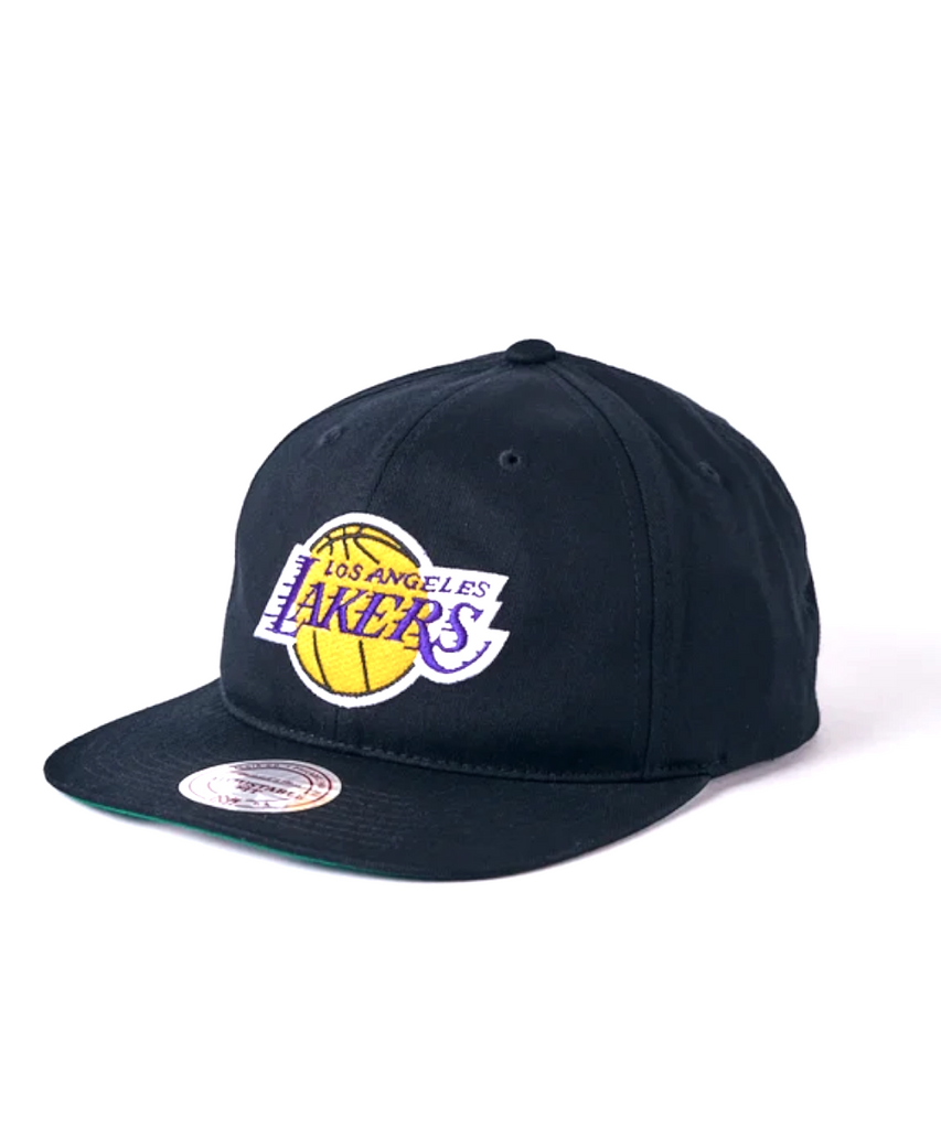 LA Lakers Team Logo Snapback Hat by Mitchell & Ness (Black) – ShoeGrab